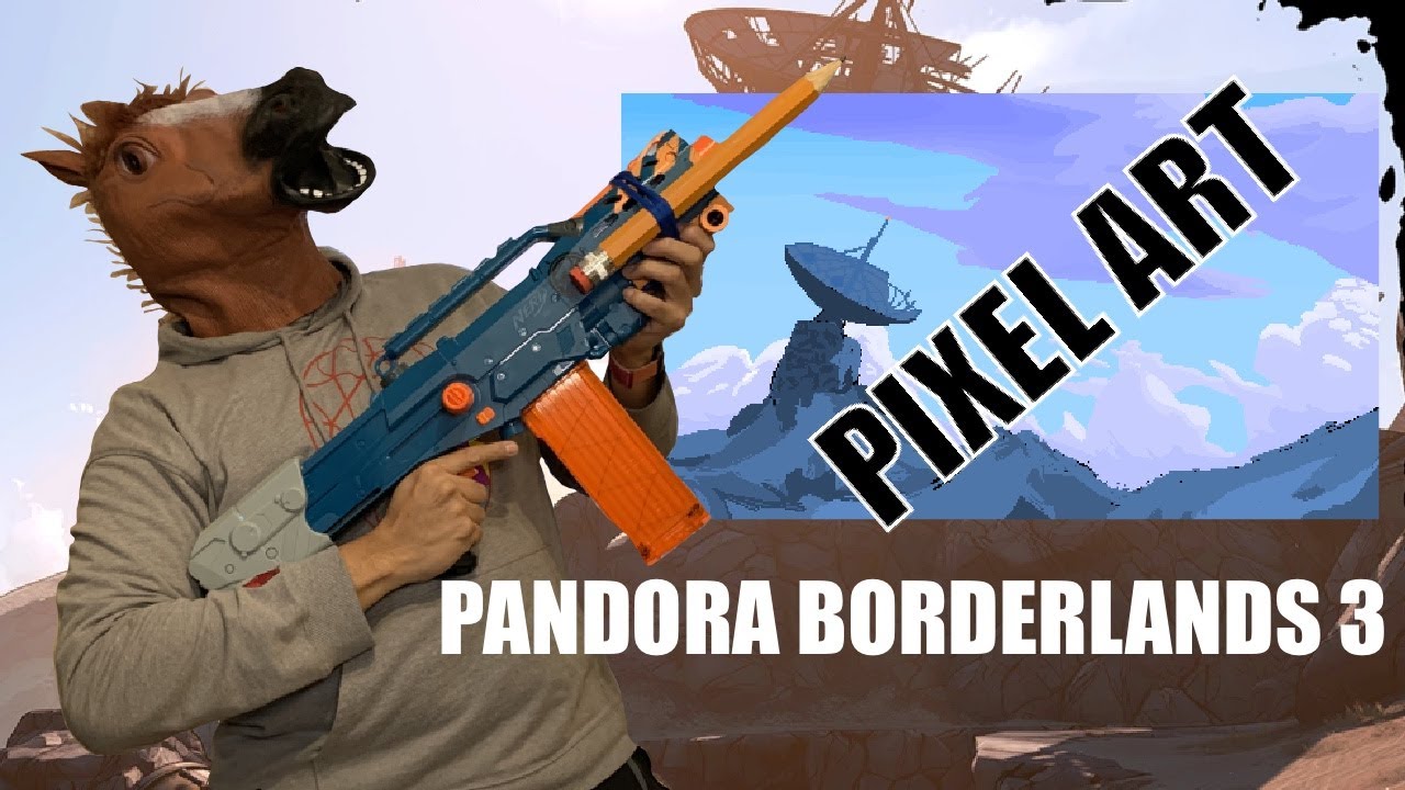 Pixel art from Pandora in Borderlands 3 - YouTube