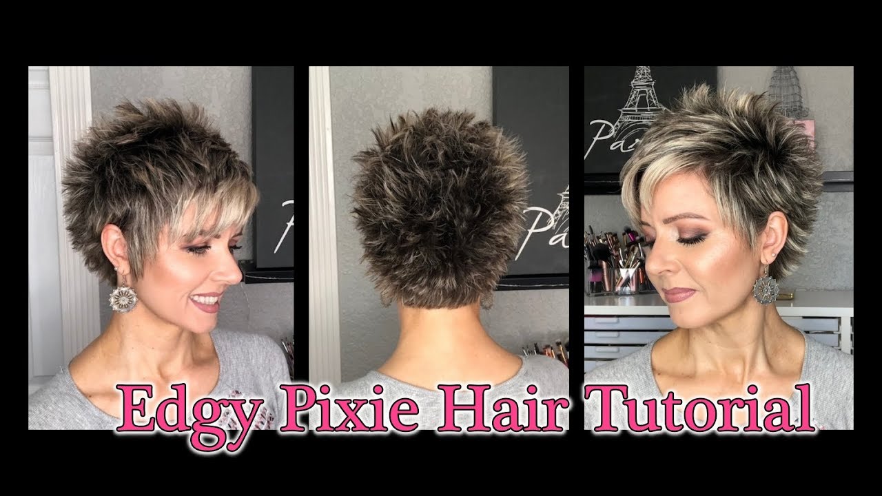 Hair Tutorial: Edgy Pixie Style - YouTube