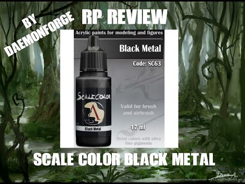 RP Review: Scale Color Black Metal Paint - YouTube