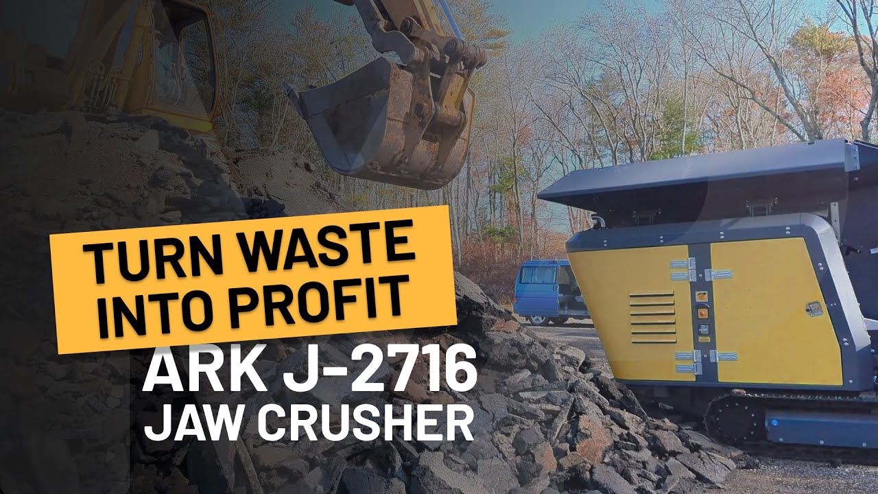 This crusher turns WASTE concrete, rock & asphalt into $$$ | ARK J-2716 ...