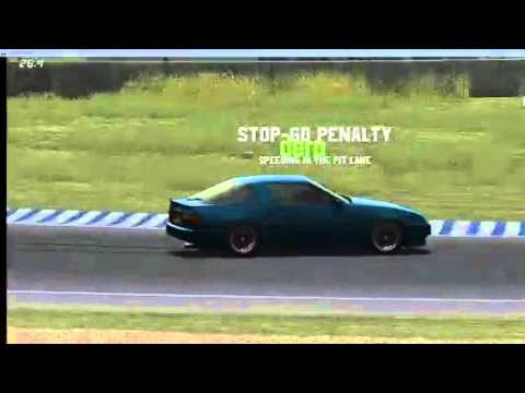 Mostly unimpressive drifting, LFS at Blackwood reverse with G27 - YouTube