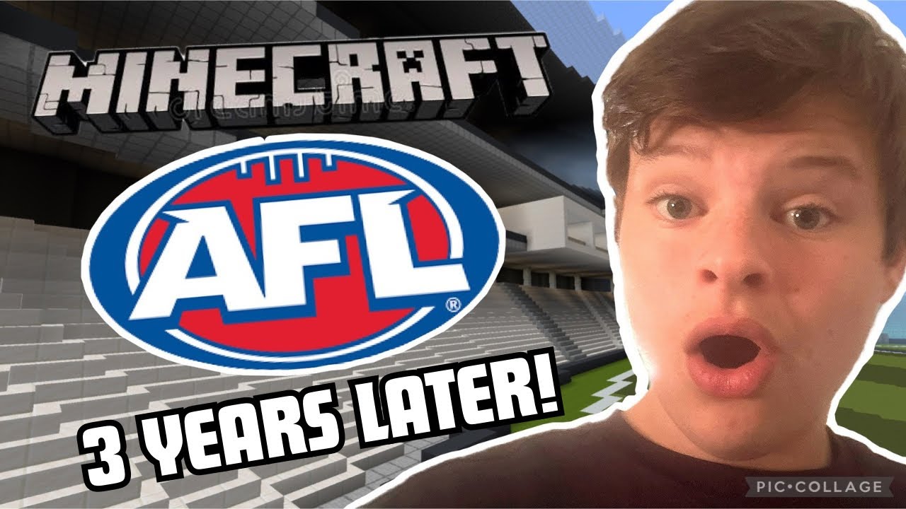 I REBUILT MY MINECRAFT AFL STADIUM 3 YEARS LATER!!!! - YouTube