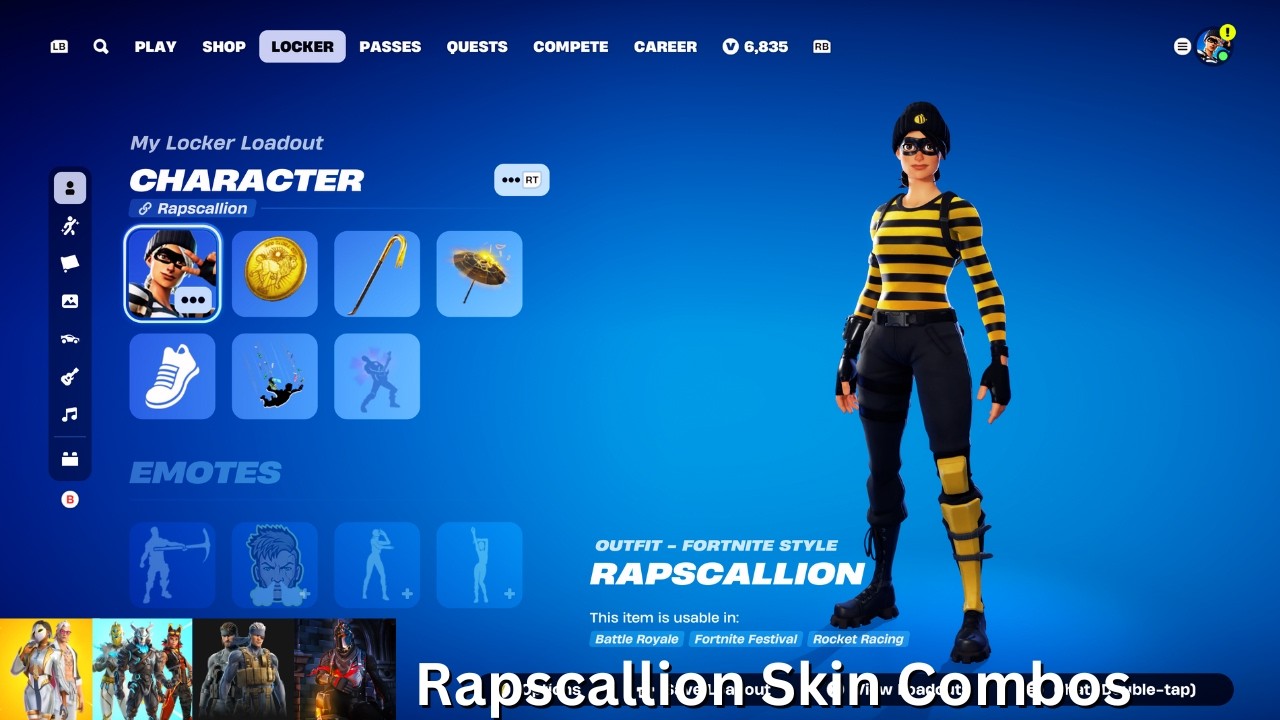 Rapscallion Skin Combos (Fortnite Battle Royale) - YouTube
