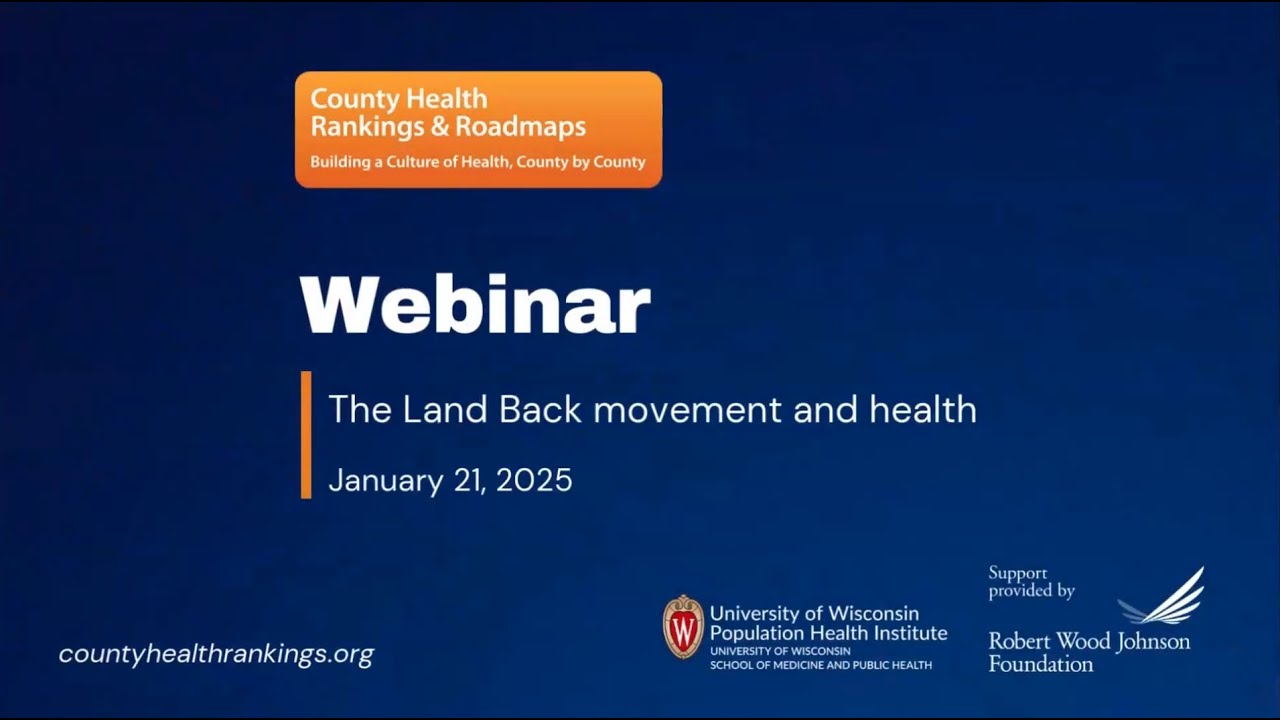 Webinar: The Land Back movement and health - YouTube