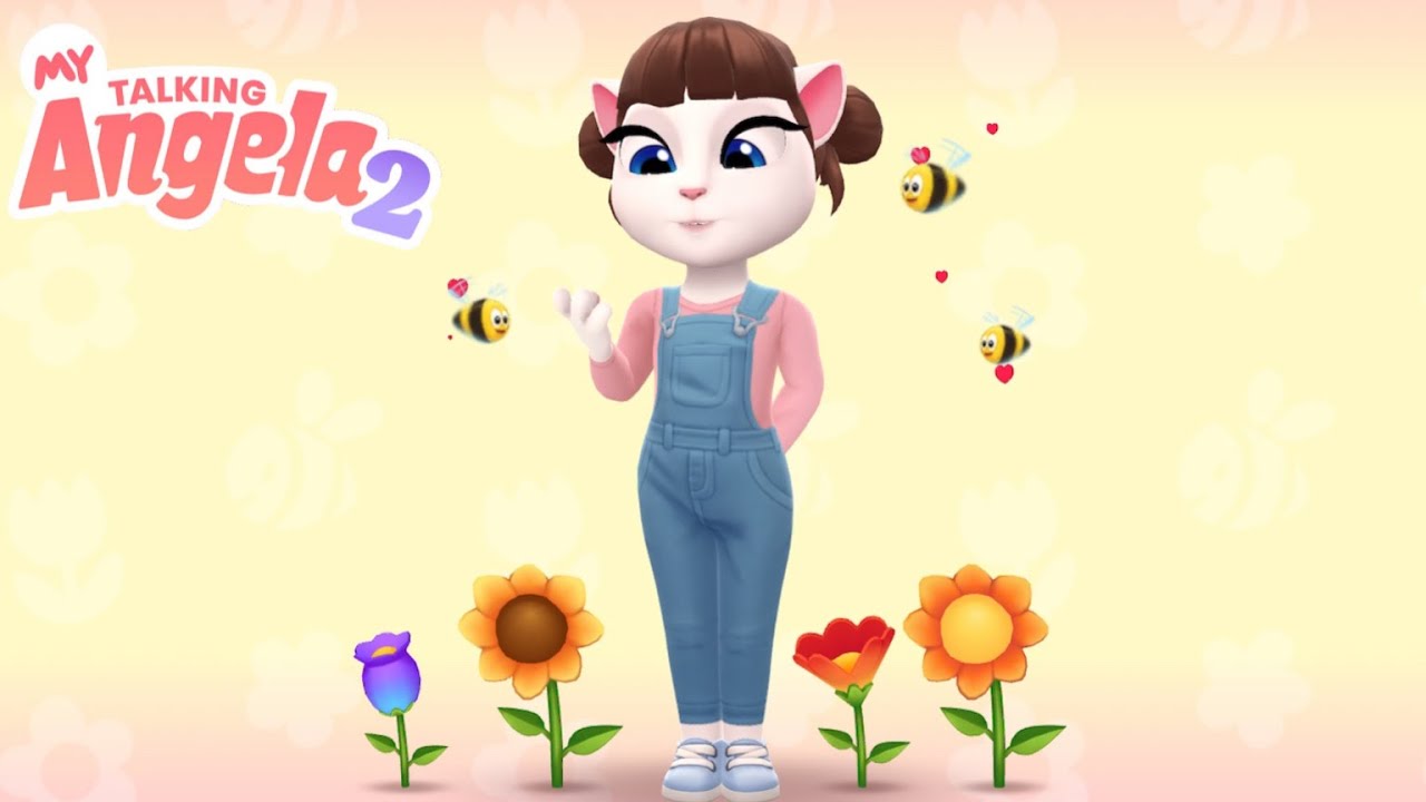 My Talking Angela 2 Flower and Bee’s Gardening Update Gameplay Part 5 ...