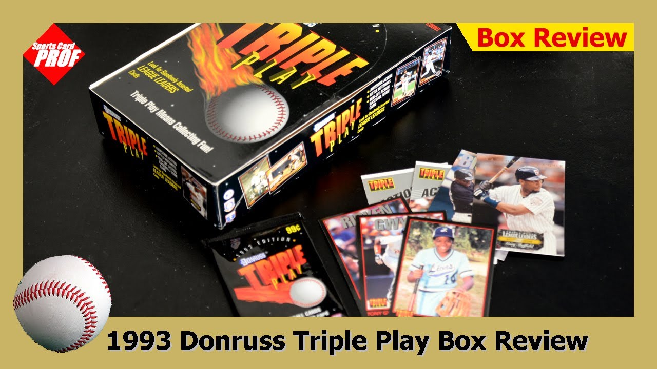 1993 Donruss Triple Play Box Review - Youtube