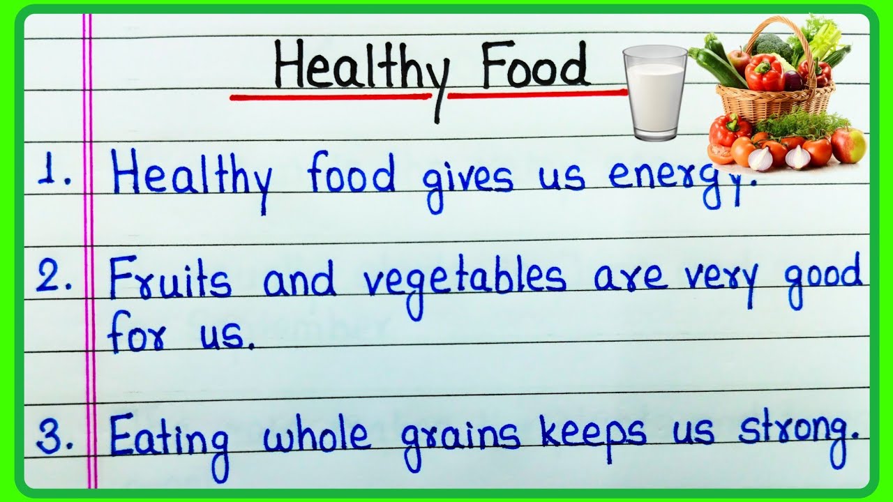 10 Lines Essay On Healthy Food Healthy Food Essay 10 Lines Few 10-lines-essay-on-healthy-food-healthy-food-essay-10-lines-few