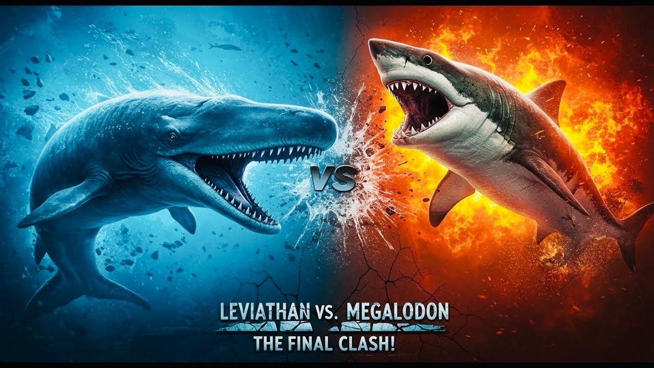 Leviathan vs Megalodon : The Ultimate Prehistoric Battle for Ocean ...