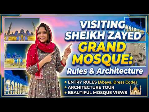 Sheikh Zayed Grand Mosque Abu Dhabi 🕌 | Vlog #30