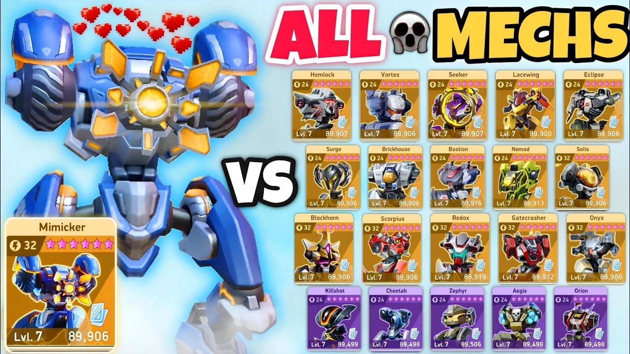 NEW Mech MIMICKER Vs All Mechs 😍 | Testing Ability Spotlight - Mech ...