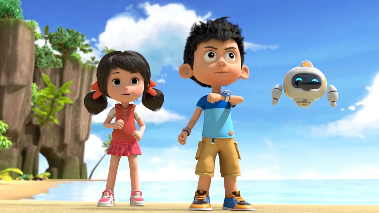 『萌宝战警MooBoo Cops』电影版合辑21| 超能战队、Q萌人工智能集结！召唤机甲变身，守护世界和平#animation # ...