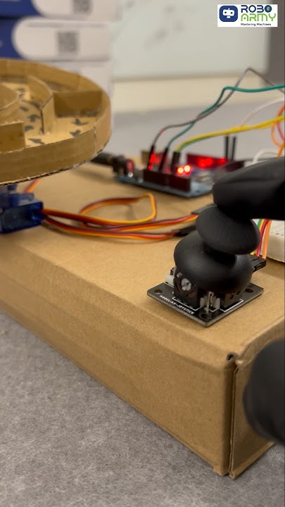 DIY Maze Game #roboarmy #scienceproject #arduinoproject #mazegaming #diyrobotics - YouTube
