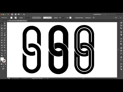 How to Create a Chain Link Icon in Adobe Illustrator CC (Fast)