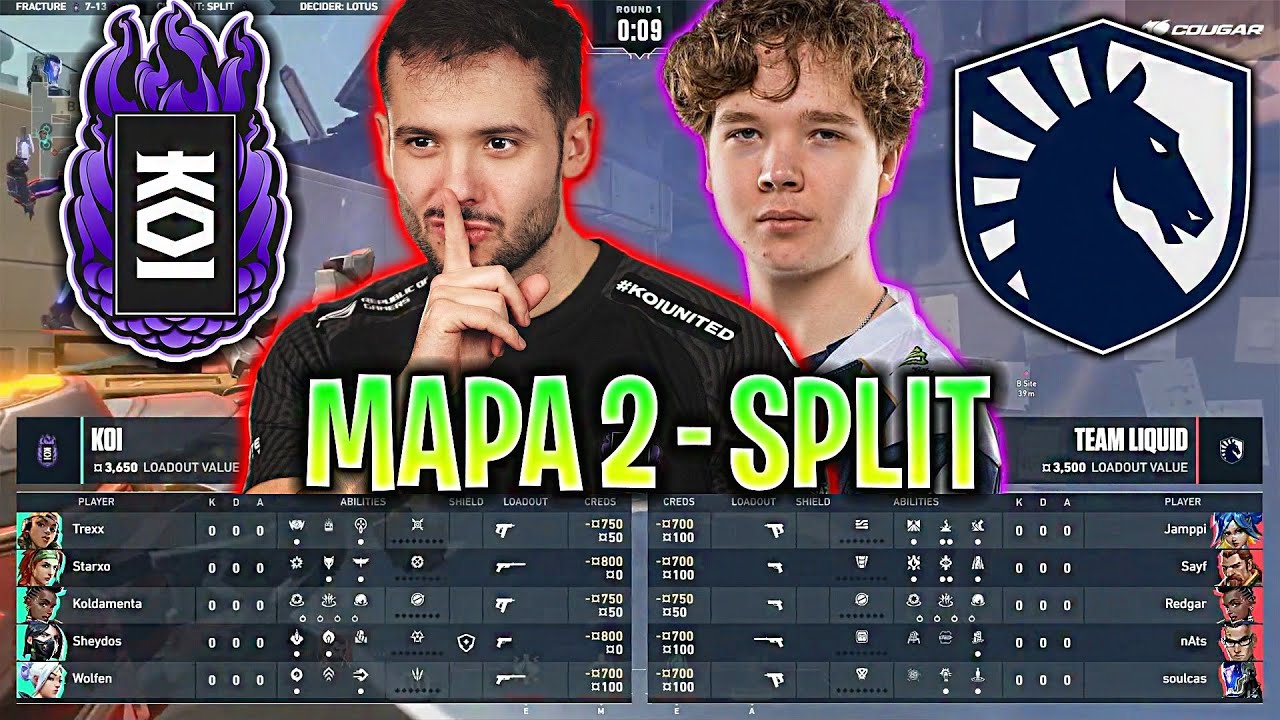 KOI CONTRA LAS CUERDAS! | TL vs KOI MAPA 2 SPLIT VCT EMEA 2023 - YouTube