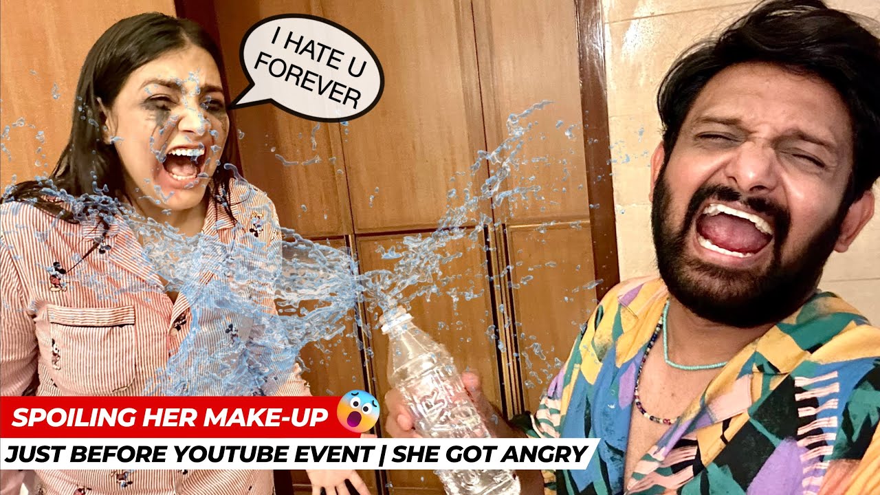 Makeup Barbaad Kar Diya | Super Angry Reactions | She Punched Me - YouTube
