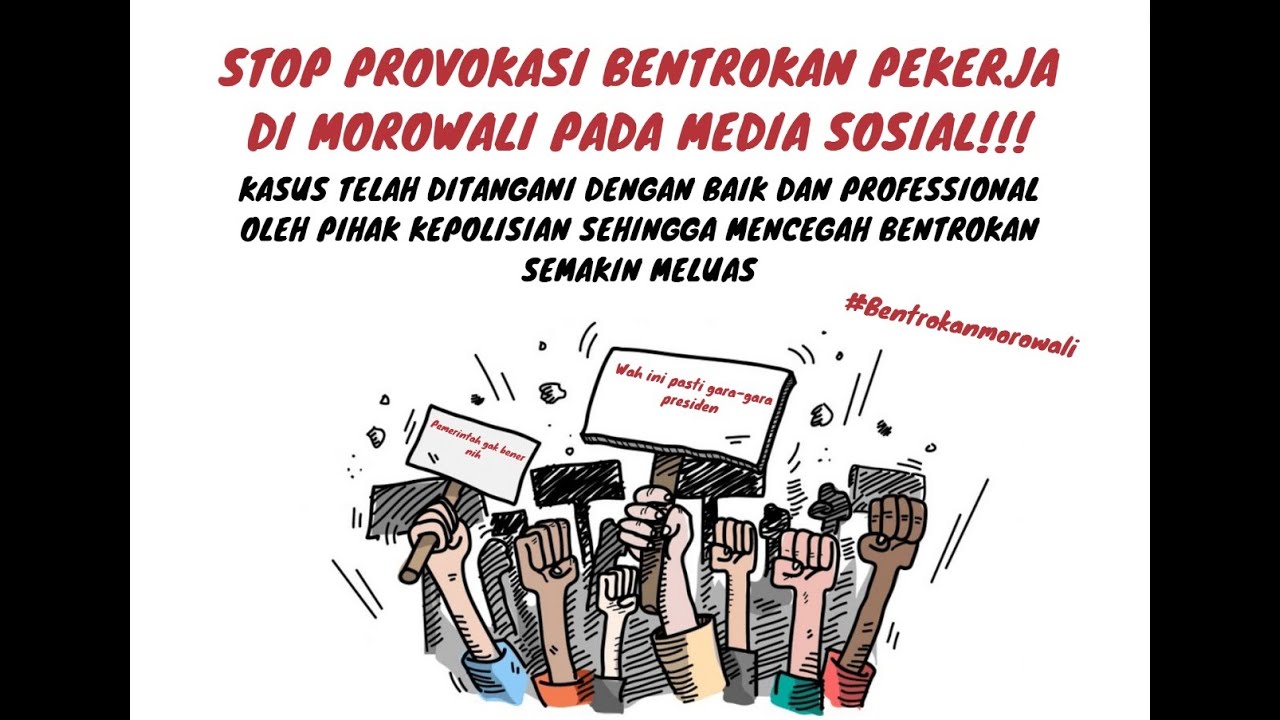 STOP PROVOKASI BENTROKAN PEJERKA DI MOROWALI!!! - YouTube