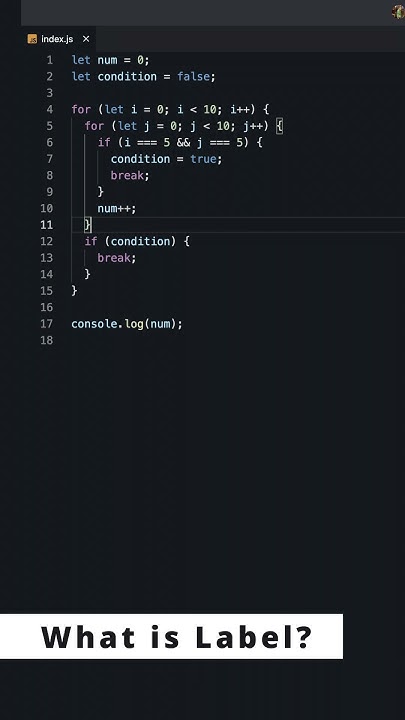 What is Javascript Label? - YouTube