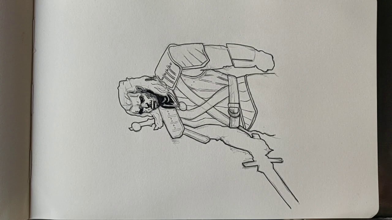 How to Draw The Witcher / Sketch of The Witcher - YouTube