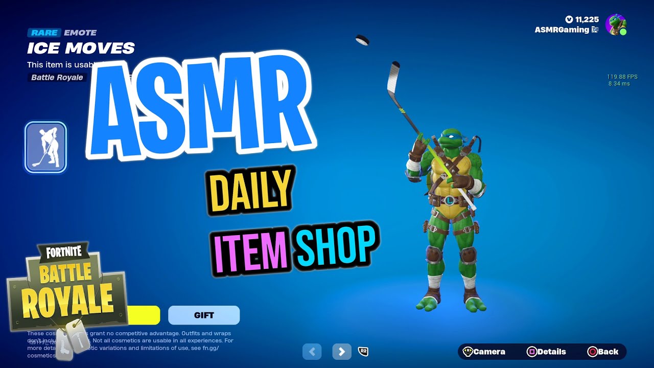 ASMR Fortnite NEW Ice Moves Emote! Daily Item Shop 🎮🎧 Relaxing ...