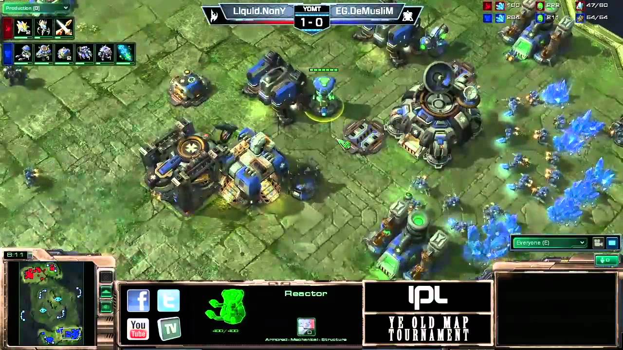 DeMusliM vs NonY - Game 2 - YOMT Ro8 - StarCraft 2 - YouTube