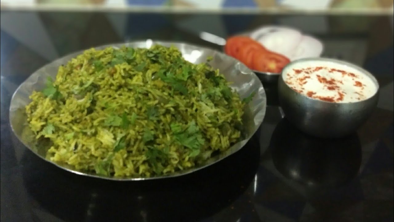 How to make palak rice | Palak rice recipe | Spinach rice recipe ...