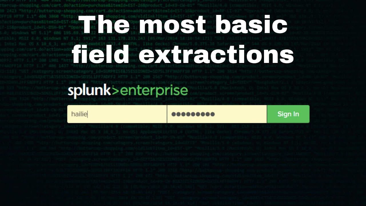 Basic Field Extractions--Delimiters - YouTube