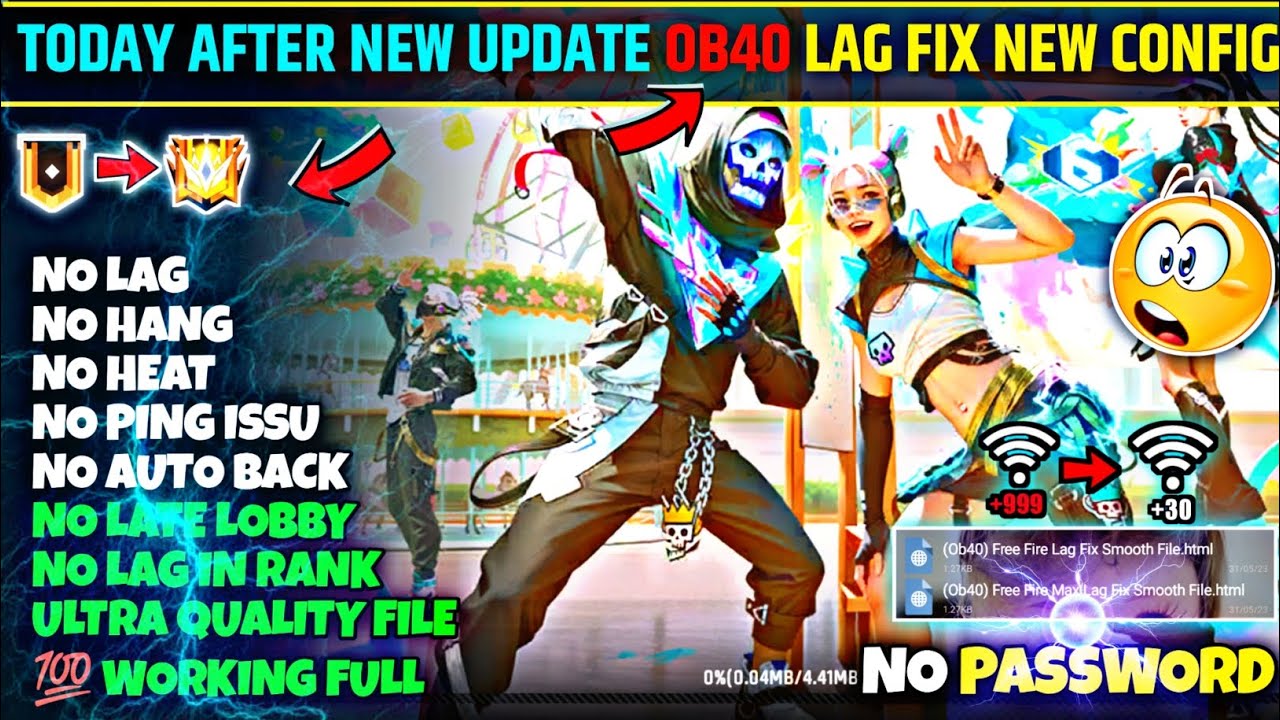 Ob40 Update Free Fire Lag fix Config File| Free Fire After New Update ...
