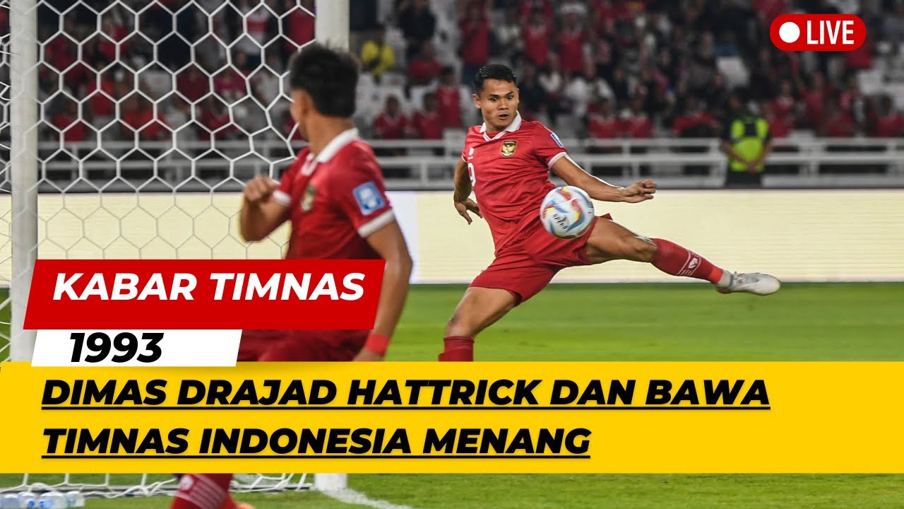 Dimas Drajad Hattrick dan Bawa Timnas Indonesia Menang - YouTube