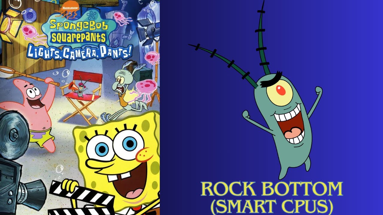 Spongebob Squarepants: Lights, Camera, Pants! Rock Bottom With Plankton ...