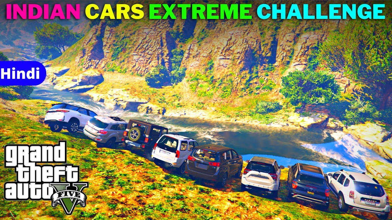 EXTREME🔥INDIAN CARS CHALLENGE IN GTA 5 | GTA 5 Hindi Gameplay GTA V In ...