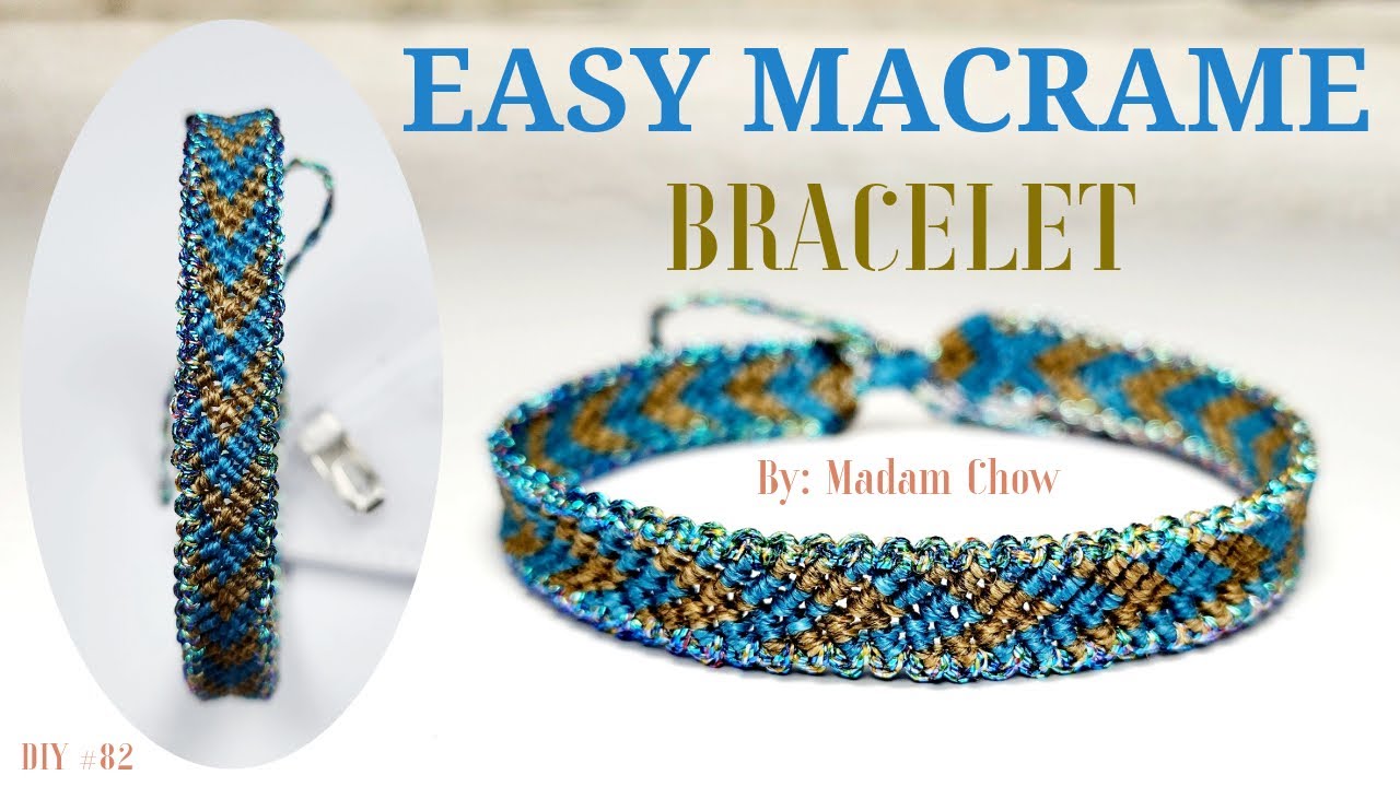 Macrame Tutorial / How To Make: Basic Bracelet For Beginners - YouTube