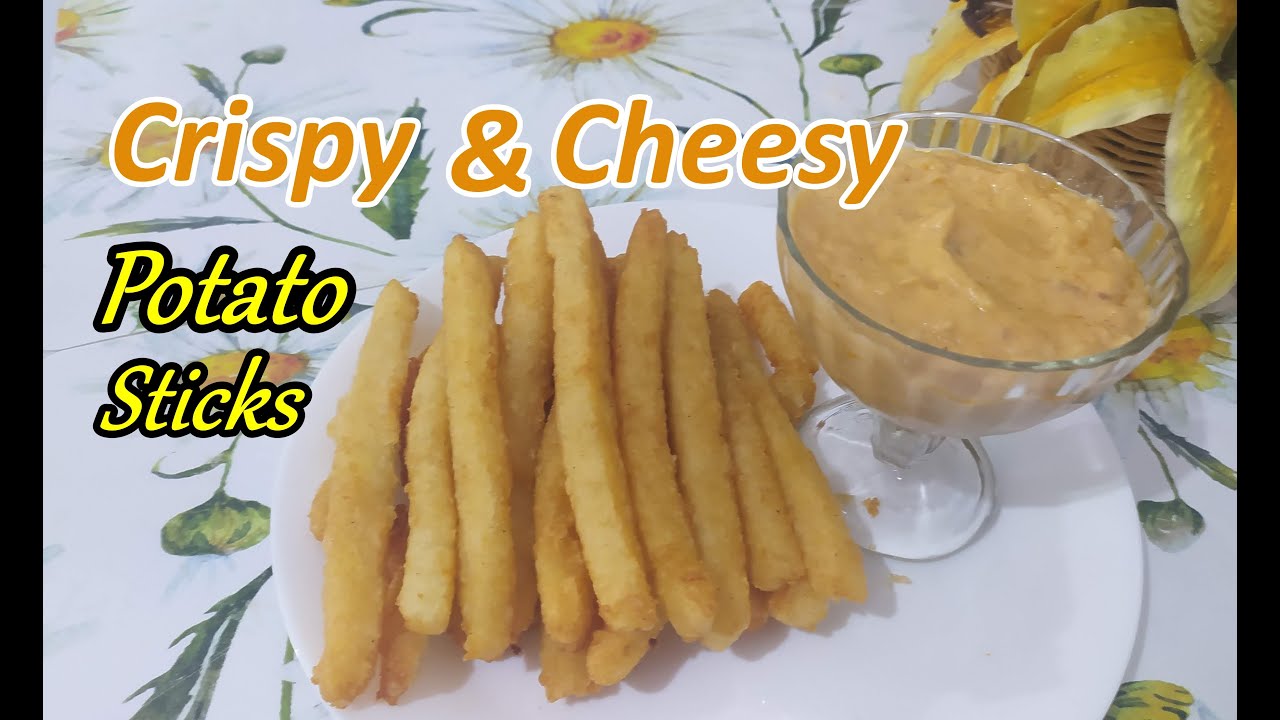 Crispy & Cheesy Potato Sticks By Flavour & Feast #CheesesauceRecipe ...