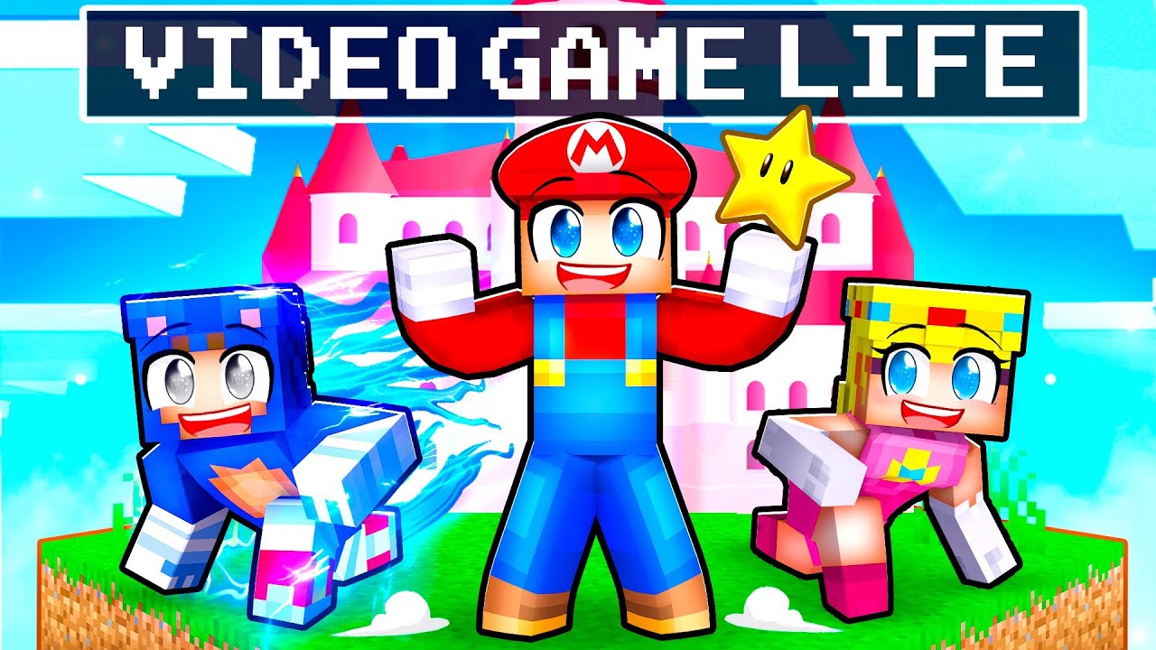 Having a VIDEO GAME Life in Minecraft! - YouTube