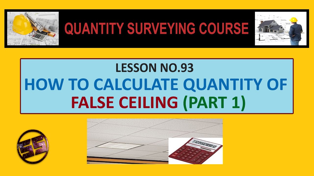 How To Calculate Quantity Of FALSE CEILING Part 1 YouTube How To Calculate Quantity Of FALSE CEILING Part 1 YouTube