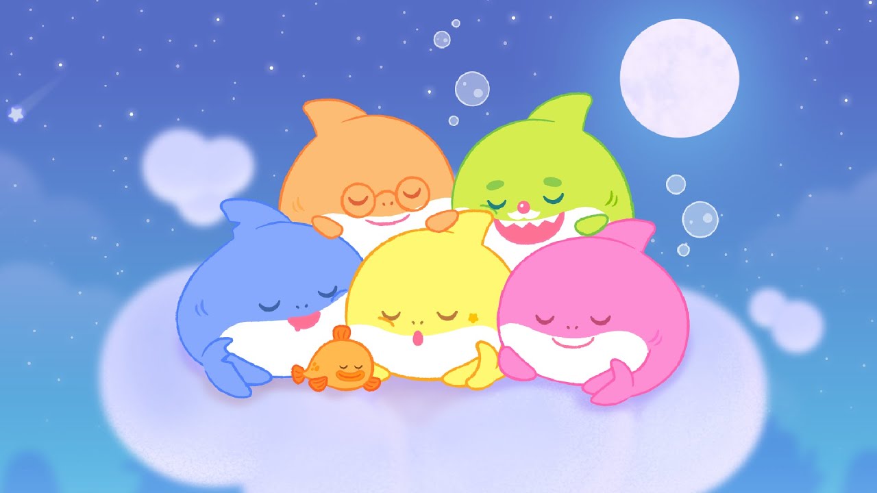 Baby Shark SLEEP MUSIC FOR KIDS | Bedtime Lullabies and Calming ...