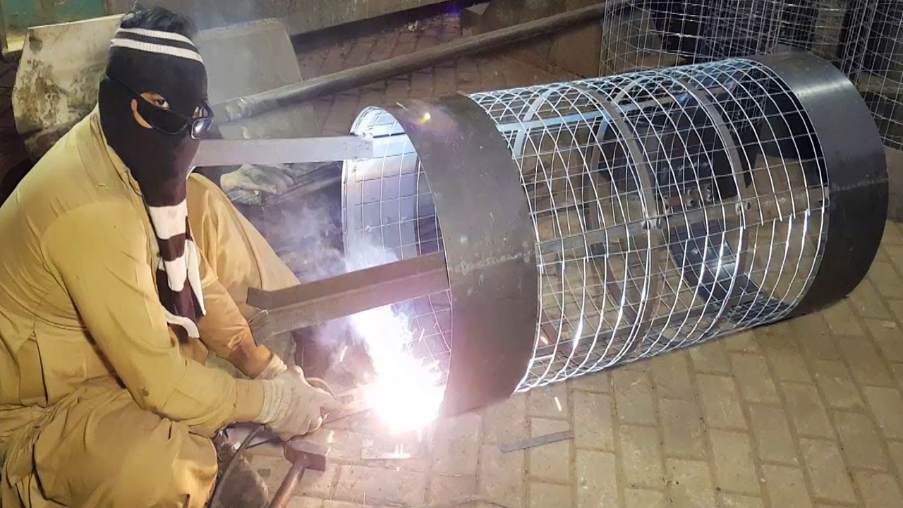 Amazing Technique of Making Tree Guard from Metal Mesh - YouTube