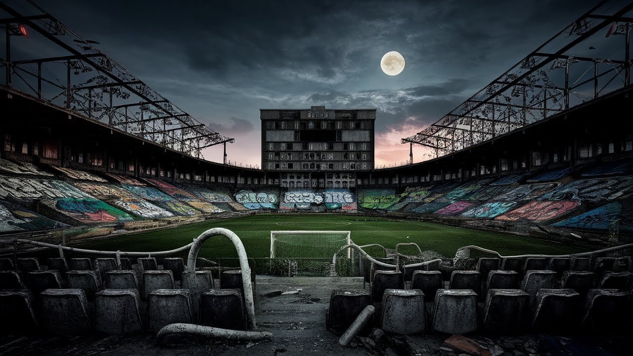 Venturing into the HAUNTED Abandoned Stadium! - YouTube