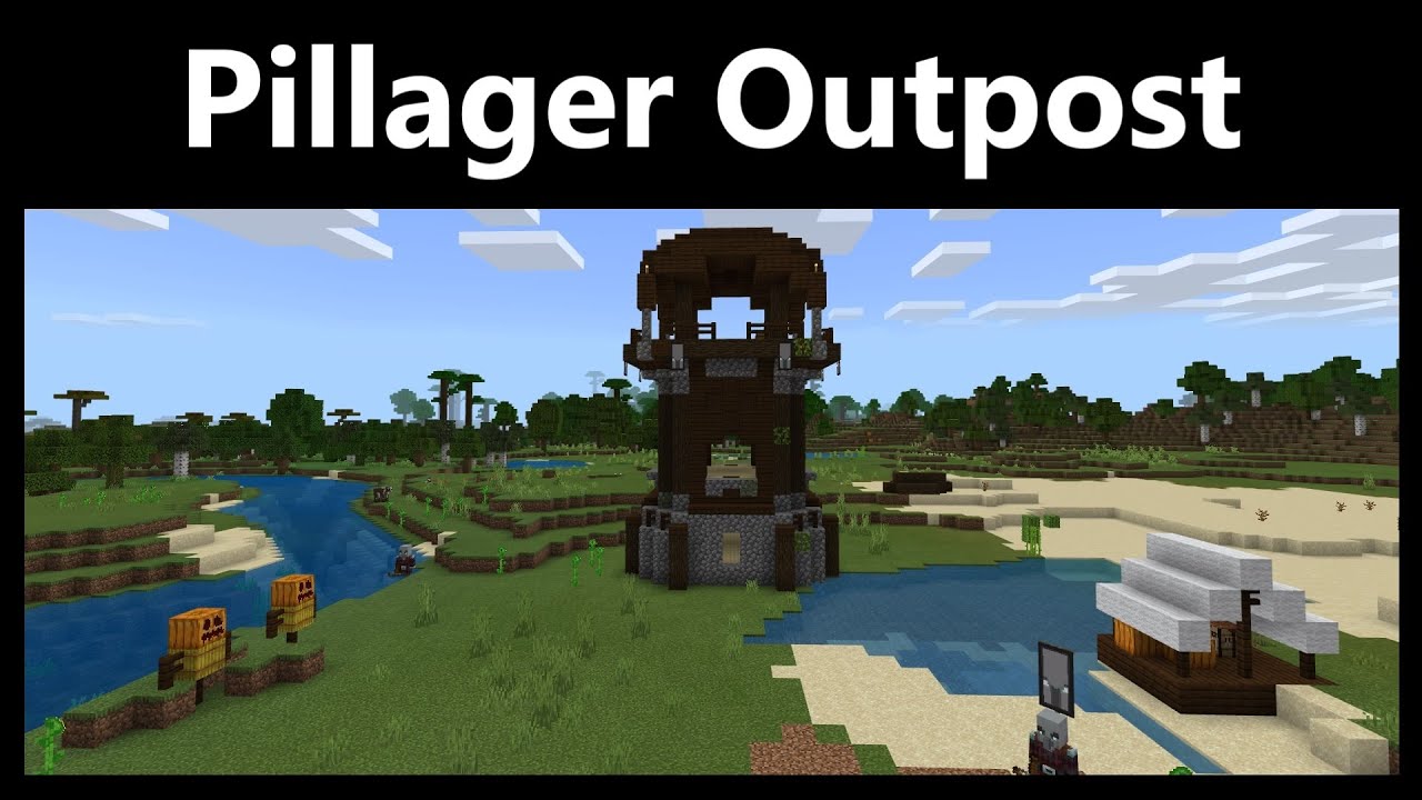 How to Raid PILLAGER OUTPOST Minecraft #shorts - YouTube