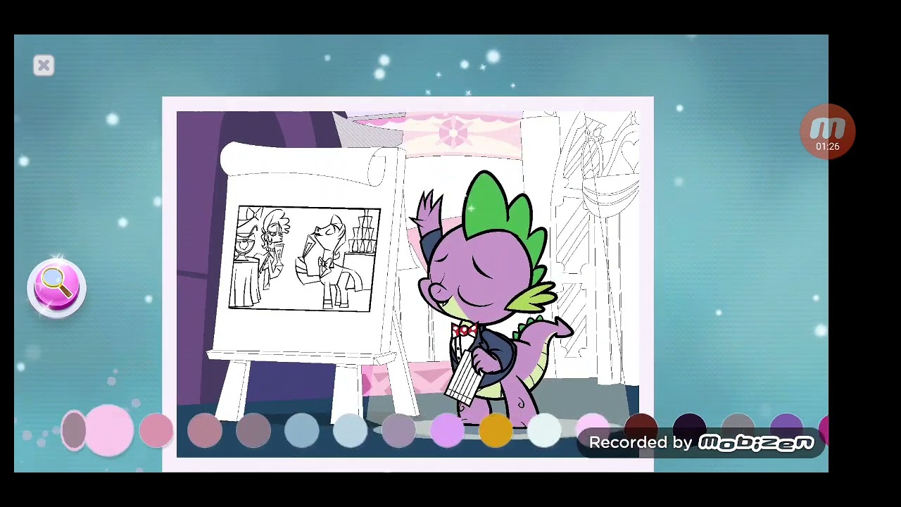 LETS PAINT SPIKE!!! / MLP Color by Magic - YouTube