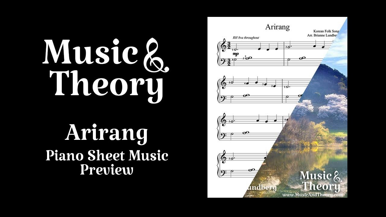 "Arirang" Korean Folk Song - Beginner Piano Sheet Music ...