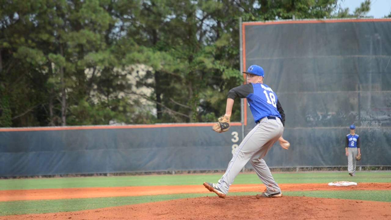 Alan Hansel pitching 7/10/16 v North East Baseball Jays - YouTube