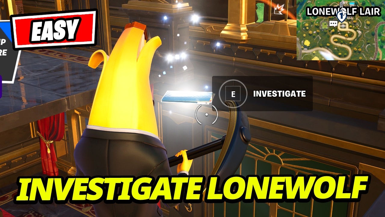 Investigate Lonewolf Lair For Clues - Fortnite - YouTube