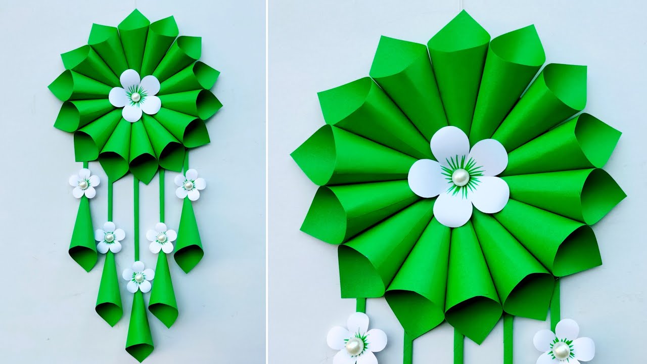 DIY Beautiful Paper Wall Hanging // Paper Craft For Home Decoration ...