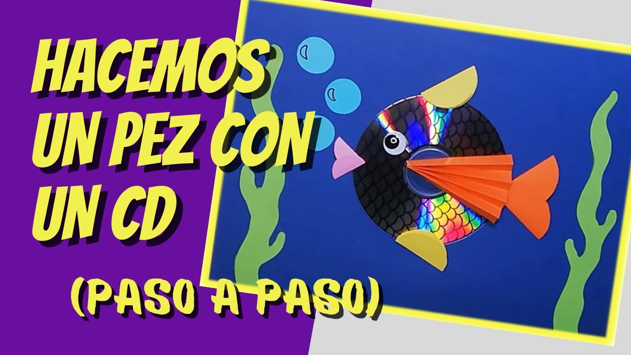 Hacemos un pez con cd - YouTube
