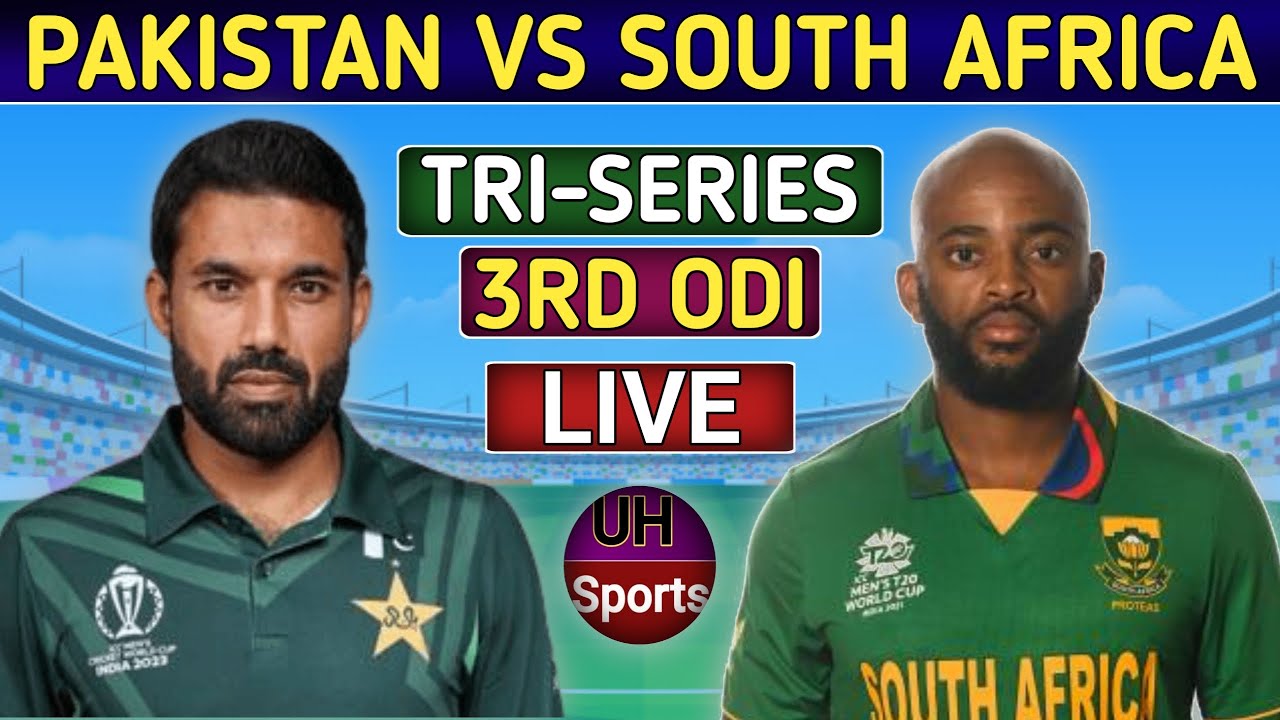 PAK Vs SA 3rd ODI Match Live Commentary | Pakistan vs South Africa Live ...