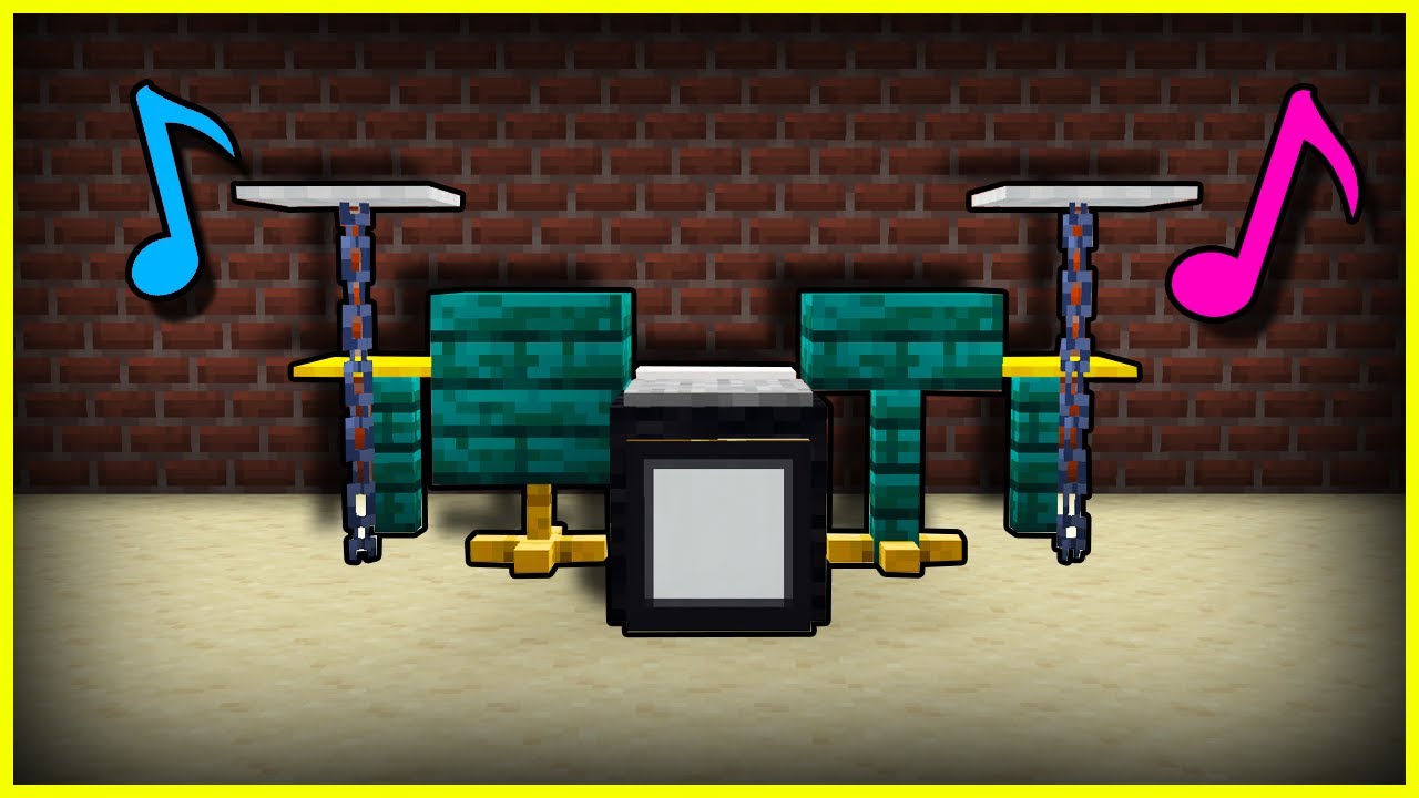 🦊Como fazer uma BATERIA no Minecraft (toca de verdade) - YouTube