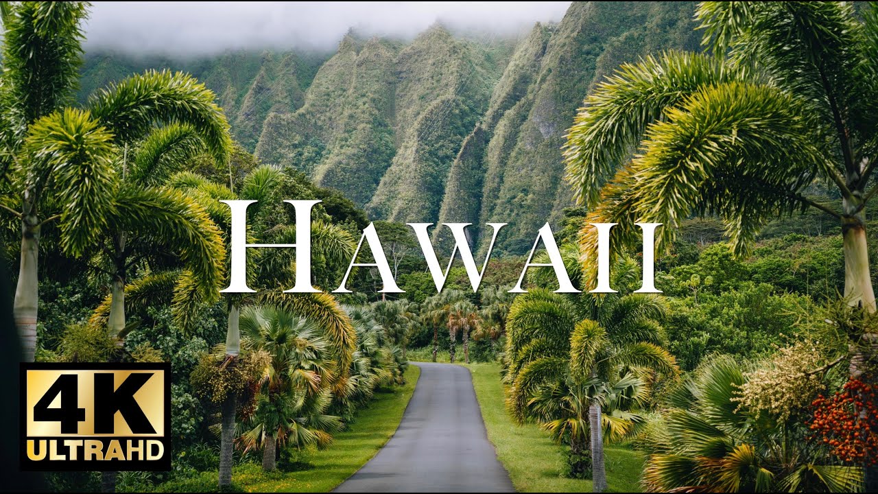 Hawaii 4K Video with Relaxing Music - Peaceful Relaxing Nature - YouTube