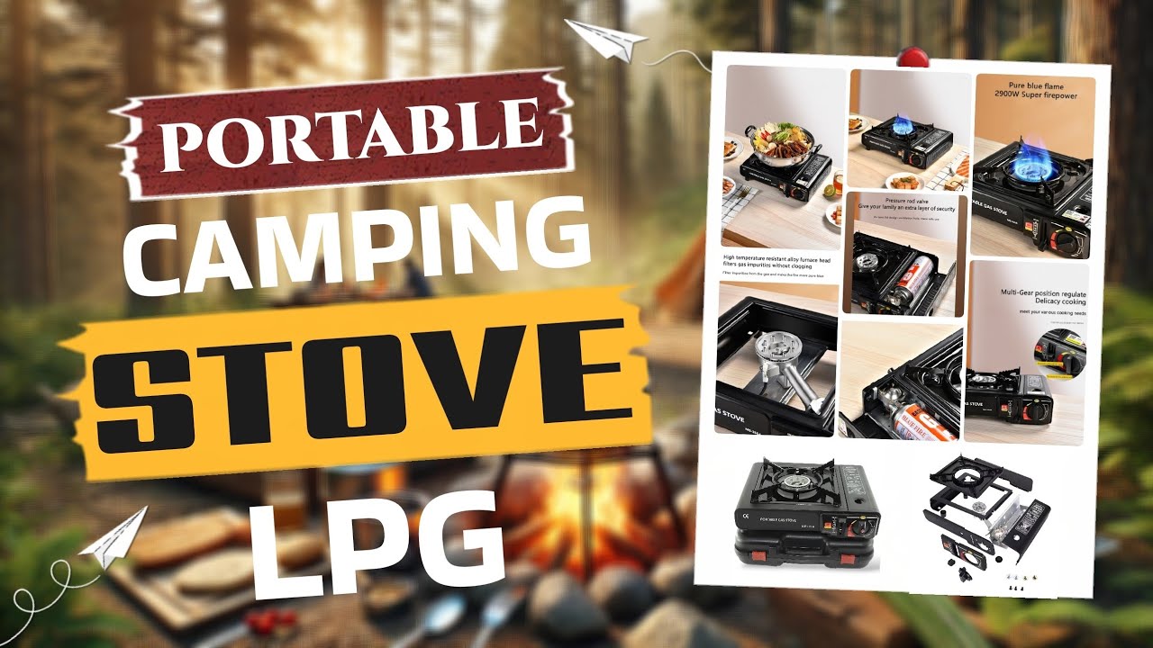 Portable Camping Gas Stove with Carry Case - Compatible with Gas ...