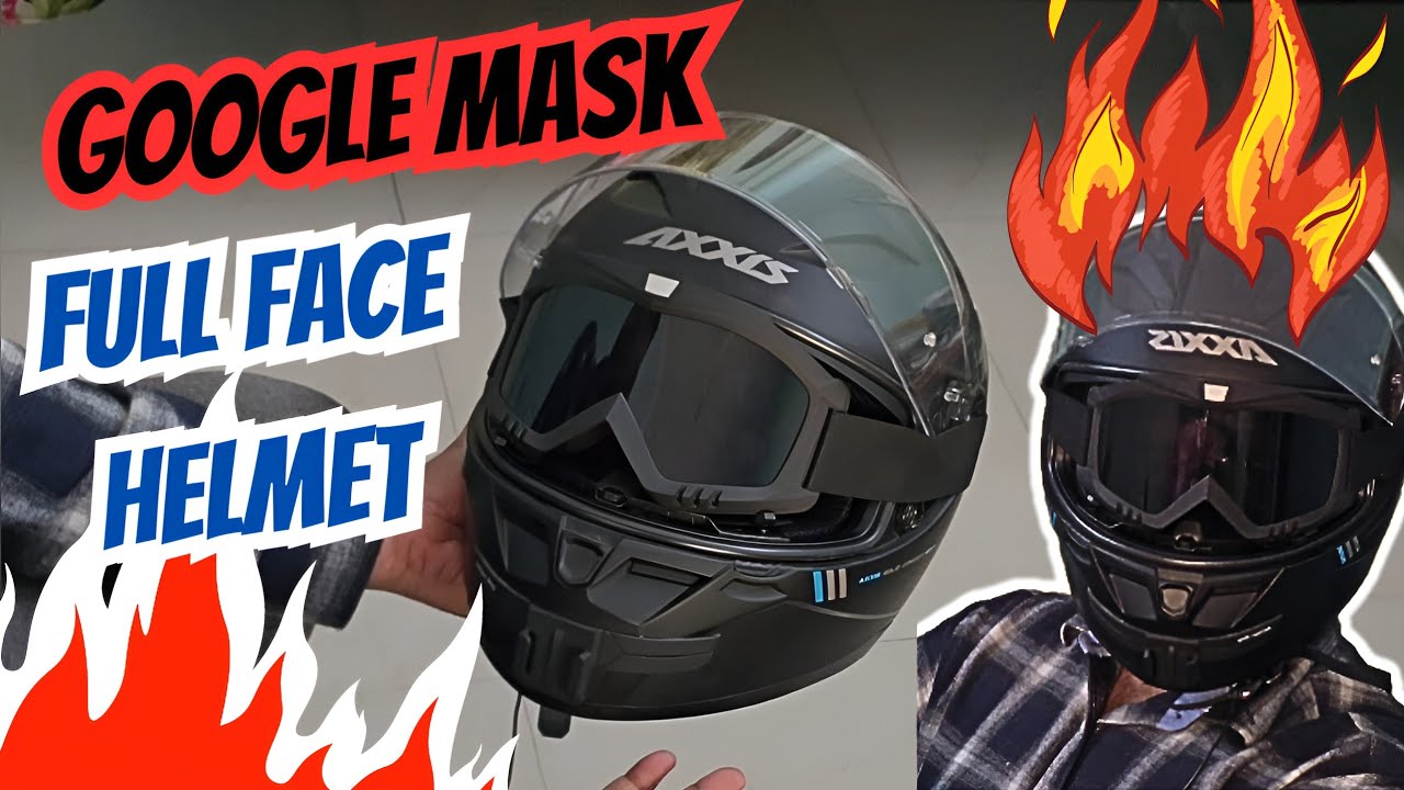 How to Use Goggle Mask for Full Face Helmet @weekendvoyage - YouTube