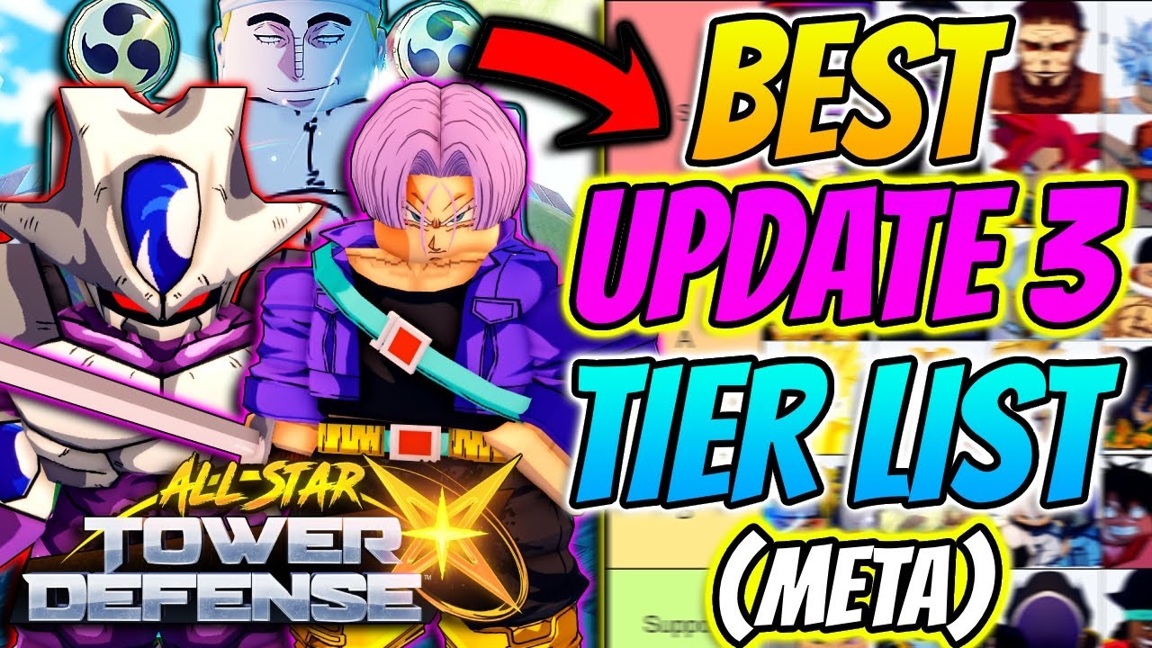 The OFFICIAL *BEST* Tier List In Update 3 ALL STAR TOWER DEFENSE X ...